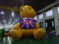 China Custom Inflatable Cartoon Teddy Bear Model 2m TPU Advertising Inflatable for Events for sale