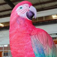 China Custom Giant Inflatable Parrot Model 3m High for Event Decoration Commercial Display Theme Activity for sale