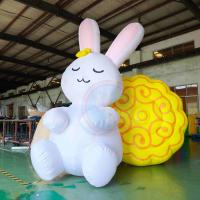 China Custom Inflatable Cartoon Rabbit Model Giant Bunny Decoration 2m-10m for Festival Event Display Promotion for sale