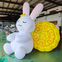 China Custom Inflatable Cartoon Rabbit Model Giant Bunny Decoration 2m-10m for Festival Event Display Promotion for sale