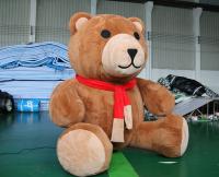 China Custom 3m High Inflatable Teddy Bear for Advertising Durable PVC Promotional Mascot for sale
