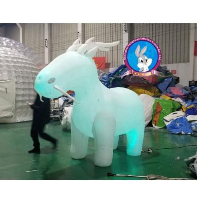 China Custom Giant Inflatable Shiny Animal Model Statue 2m-6m Height with Lights for Events Advertising for sale