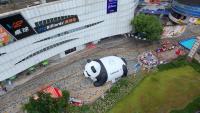 China Custom Giant Inflatable Panda Model 3m for Outdoor Event Decoration and Commercial Display for sale