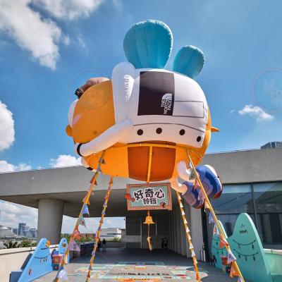 China Custom Giant Inflatable Bee Mascot 2m-10m Outdoor Advertising Display for Events for sale