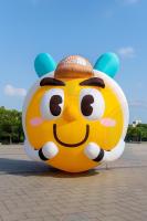China Custom Giant Inflatable Bee Mascot 2m-10m Outdoor Advertising Display for Events for sale