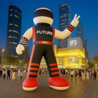 China Custom Inflatable Cartoon Character Model Commercial Advertising Giant Mascot Decoration 2m 5m Waterproof for sale