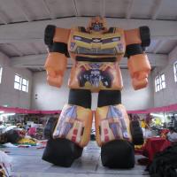 China Custom Inflatable Cartoon Transformers Model Outdoor Play Toy PVC 2m Height for sale