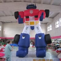 China Custom Inflatable Cartoon Transformers Model Outdoor Play Toy PVC 2m Height for sale