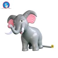China Large Outdoor PVC Inflatable Elephant Advertising Balloon Custom Color Double Stitching Repair Kit for sale