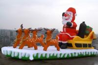 China Custom Inflatable Christmas Santa Cartoon 2m-6m for Events Advertising Festival for sale