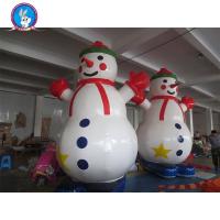 China Air Inflated Christmas Snowman 10-30FT Tall Frosty Decorations Heavy Duty PVC Tear Resistant Outdoor Yard Decoration for sale