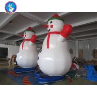 China Air Inflated Christmas Snowman 10-30FT Tall Frosty Decorations Heavy Duty PVC Tear Resistant Outdoor Yard Decoration for sale
