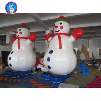 China Air Inflated Christmas Snowman 10-30FT Tall Frosty Decorations Heavy Duty PVC Tear Resistant Outdoor Yard Decoration for sale