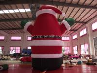 China Airblown Inflatable Santa Claus 5M Tall Giant Christmas Decor PVC Gift Display Festive Lawn Decoration Holiday Attraction for sale