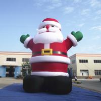 China Customized Christmas Inflatable Santa Claus Decoration 3-30m Height PVC Advertising Promotion for sale