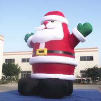 China Customized Christmas Inflatable Santa Claus Decoration 3-30m Height PVC Advertising Promotion for sale