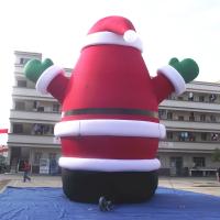 China Customized Christmas Inflatable Santa Claus Decoration 3-30m Height PVC Advertising Promotion for sale