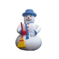 China Customized Outdoor Christmas Inflatable Snowman 4x4x6m for Holiday Decorations for sale