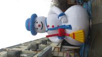 China Customized Outdoor Christmas Inflatable Snowman 4x4x6m for Holiday Decorations for sale