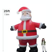 China Large 8m Christmas Inflatable Santa Claus Quick Setup Design for Corporate Holiday Events for sale