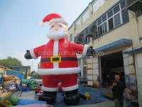 China Large 8m Christmas Inflatable Santa Claus Quick Setup Design for Corporate Holiday Events for sale