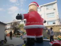 China Large 8m Christmas Inflatable Santa Claus Quick Setup Design for Corporate Holiday Events for sale