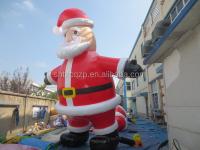 China Large 8m Christmas Inflatable Santa Claus Quick Setup Design for Corporate Holiday Events for sale