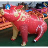 China Inflatable Cartoon Pig Model 3mH Durable PVC for Party Rental and Playground for sale