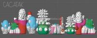 China Custom Inflatable Cactus Model 2m to 6m Height for Advertising Events for sale