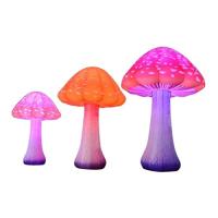 China Custom Inflatable Mushroom with Colorful LED Lights for Outdoor Party Decorations 2m-10m for sale