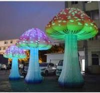 China Custom Inflatable Mushroom with Colorful LED Lights for Outdoor Party Decorations 2m-10m for sale