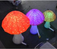 China Custom Inflatable Mushroom with Colorful LED Lights for Outdoor Party Decorations 2m-10m for sale