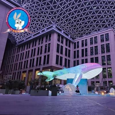 China Custom Lighted Advertising Inflatable LED Display 3m 5m Giant Event Decoration for Commercial Plaza Festival Promotion for sale