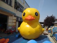 China Custom Inflatable Big Yellow Rubber Duck Cartoon Model for Advertising 3m to 30m PVC for sale
