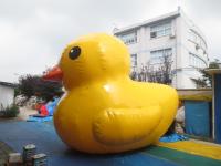 China Custom Inflatable Big Yellow Rubber Duck Cartoon Model for Advertising 3m to 30m PVC for sale