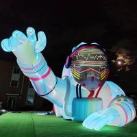 China Large Inflatable Astronaut Advertising Model 3m with LED Lighting for Night Events Mall Displays Brand Campaigns for sale