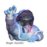 China Large Inflatable Astronaut Advertising Model 3m with LED Lighting for Night Events Mall Displays Brand Campaigns for sale