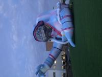 China Large Inflatable Astronaut Advertising Model 3m with LED Lighting for Night Events Mall Displays Brand Campaigns for sale