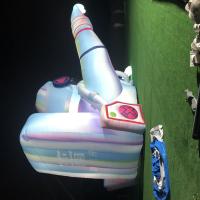 China Large Inflatable Astronaut Advertising Model 3m with LED Lighting for Night Events Mall Displays Brand Campaigns for sale