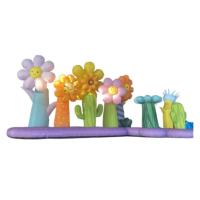 China Custom Inflatable Flowers with Colorful LED Lights 2m to 10m for Outdoor Party Holiday Decorations for sale