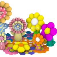 China Commercial Custom Colorful Inflatable Flower with Lights Decoration for Events Advertising 2-3m for sale