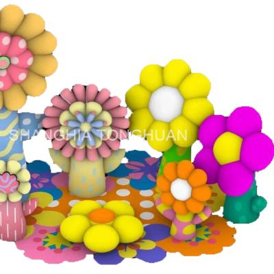 China Commercial Custom Colorful Inflatable Flower with Lights Decoration for Events Advertising 2-3m for sale
