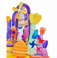 China Custom Inflatable Advertising Display Flower with Lights Decoration for Events Party 2m Height for sale