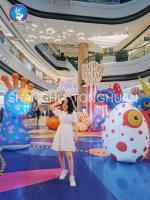 China Custom Inflatable Advertising Display Flower with Lights Decoration for Events Party 2m Height for sale