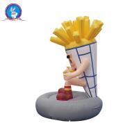 China Custom PVC Inflatable Fries Cartoon Character Model for Outdoor Advertising 120V Electric Air Blower for sale