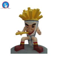China Custom PVC Inflatable Fries Cartoon Character Model for Outdoor Advertising 120V Electric Air Blower for sale