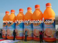 China Custom PVC Inflatable Beverage Bottle Model for Party Event Advertising 1m-20m for sale