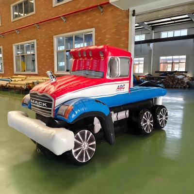 China Custom PVC Inflatable Truck Model Heavy Duty Wind Resistant Advertising Display 2m for sale