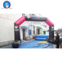 China Custom Outdoor PVC Inflatable Arch Start Finish Line 12ft Height UV Printed Water Resistant for sale
