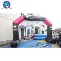 China Custom Outdoor PVC Inflatable Arch Start Finish Line 12ft Height UV Printed Water Resistant for sale